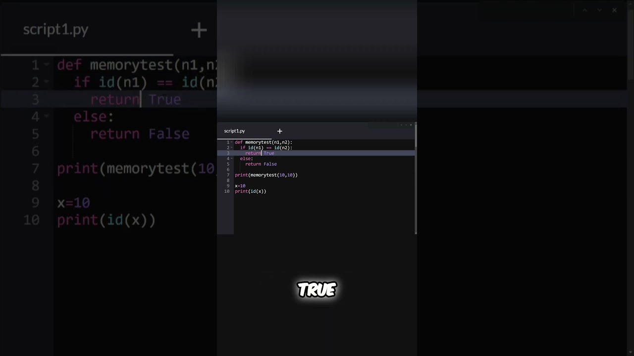Memory Addresses | Python  #coding #programminglanguage