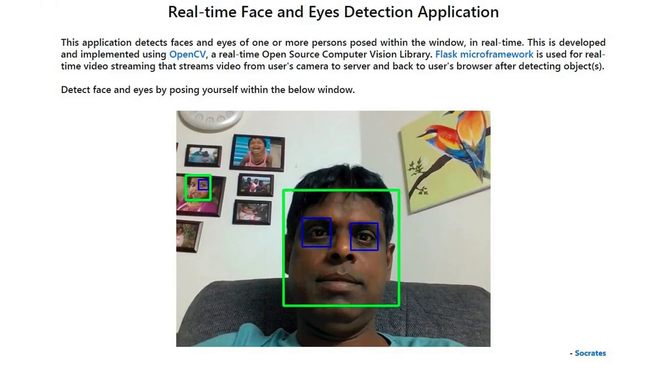 Face And Eyes Detector Using Opencv · Socrates Data