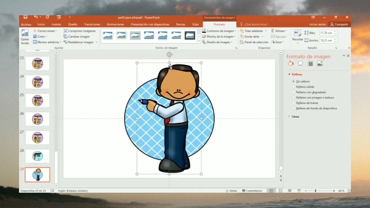 Elaboración de Foto de perfil para WhatsApp en PowerPoint
