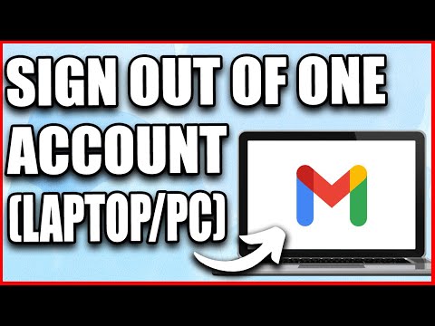 How to Sign Out ONE Account on Gmail on PC (2024)