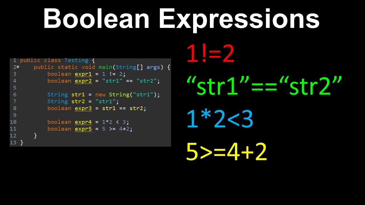 Boolean Expressions, Java - AP Computer Science A