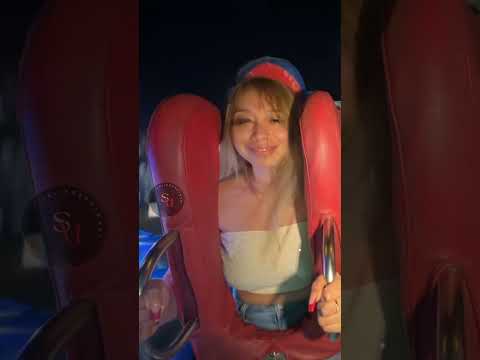 Girl passes out on slingshot ride #funny #trending #shorts