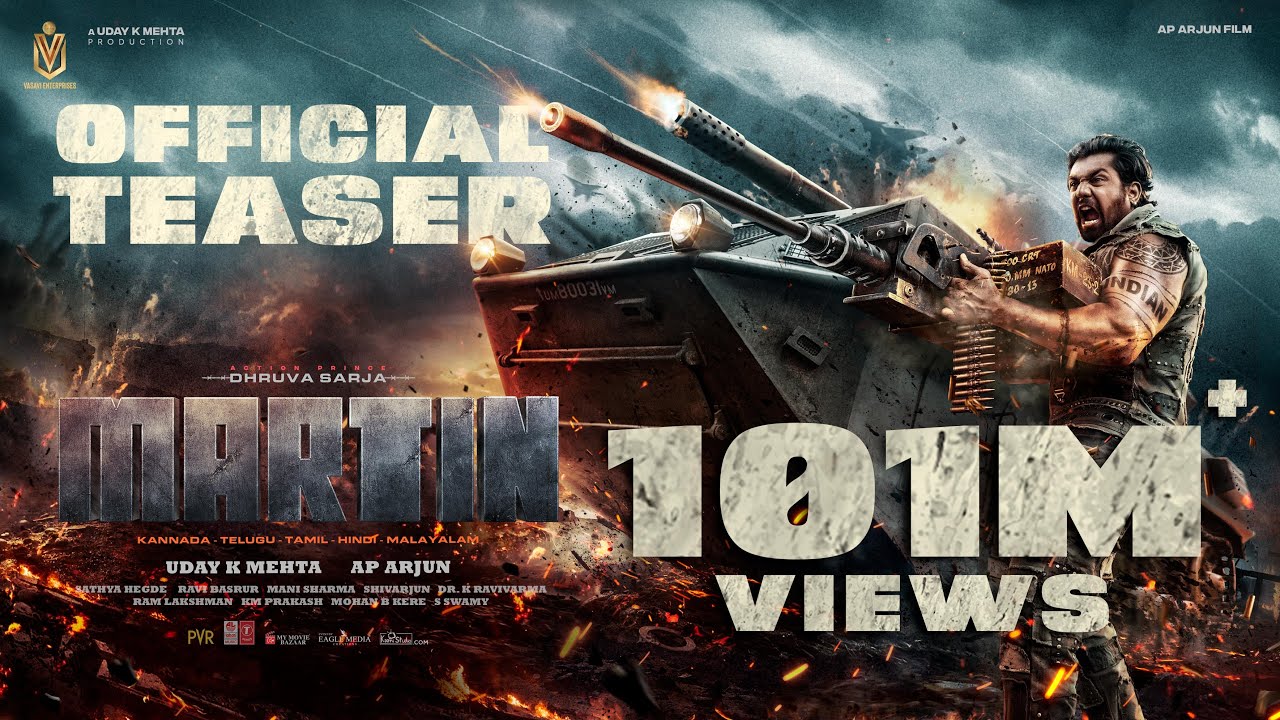 #Martin - Teaser [4K] | Dhruva Sarja | AP Arjun | Uday K Mehta