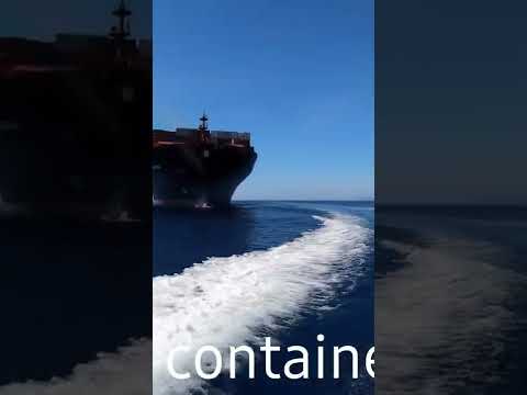 super container ship | blue ocean