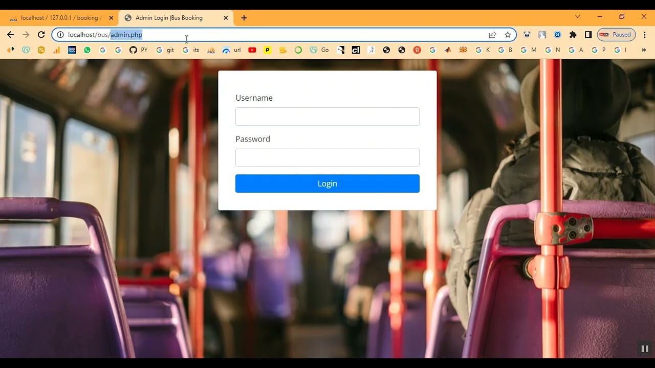 Bus Booking System in PHP