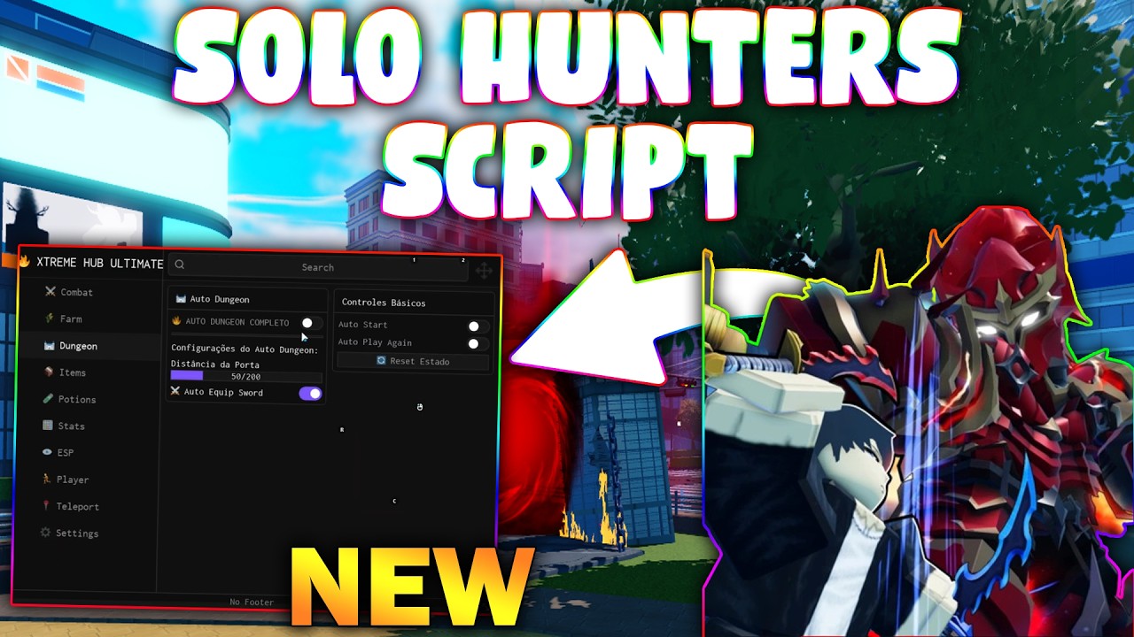 *NEW* Solo Hunters Script (PASTEBIN 2026) (AUTO ATTACK , AUTO FARM , AUTO QUEST, AUTO COLLECT )