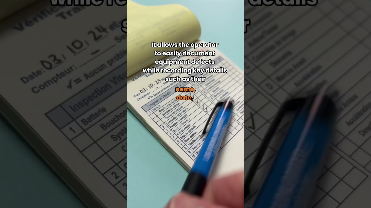 HOW IT WORKS: INSPECTION CHECKLISTS #smallbusiness #logbook #businessefficiency