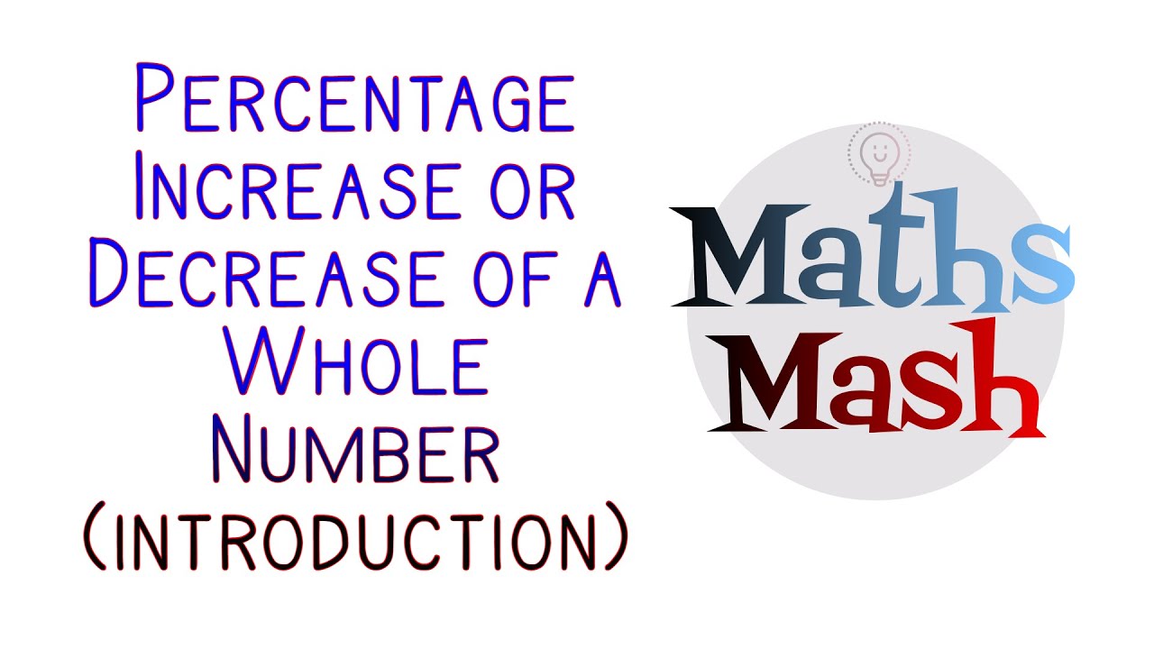Percentage Increase or Decrease of a Whole Number (introduction)