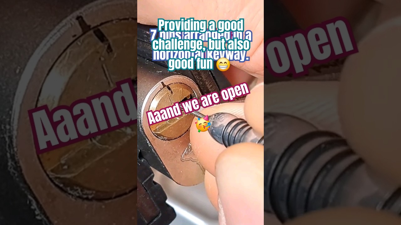This door lock has 7 pins but no problem picking it 👌 #lockpicking #locksport #open #asmr #challenge
