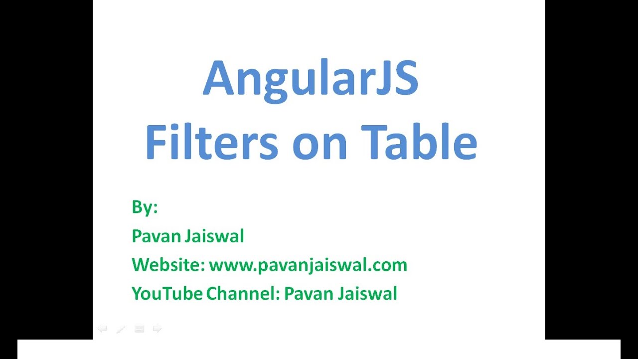 13 AngularJS: Filter on Table Column