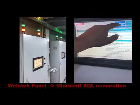SQL data transfer from LCD panel applications