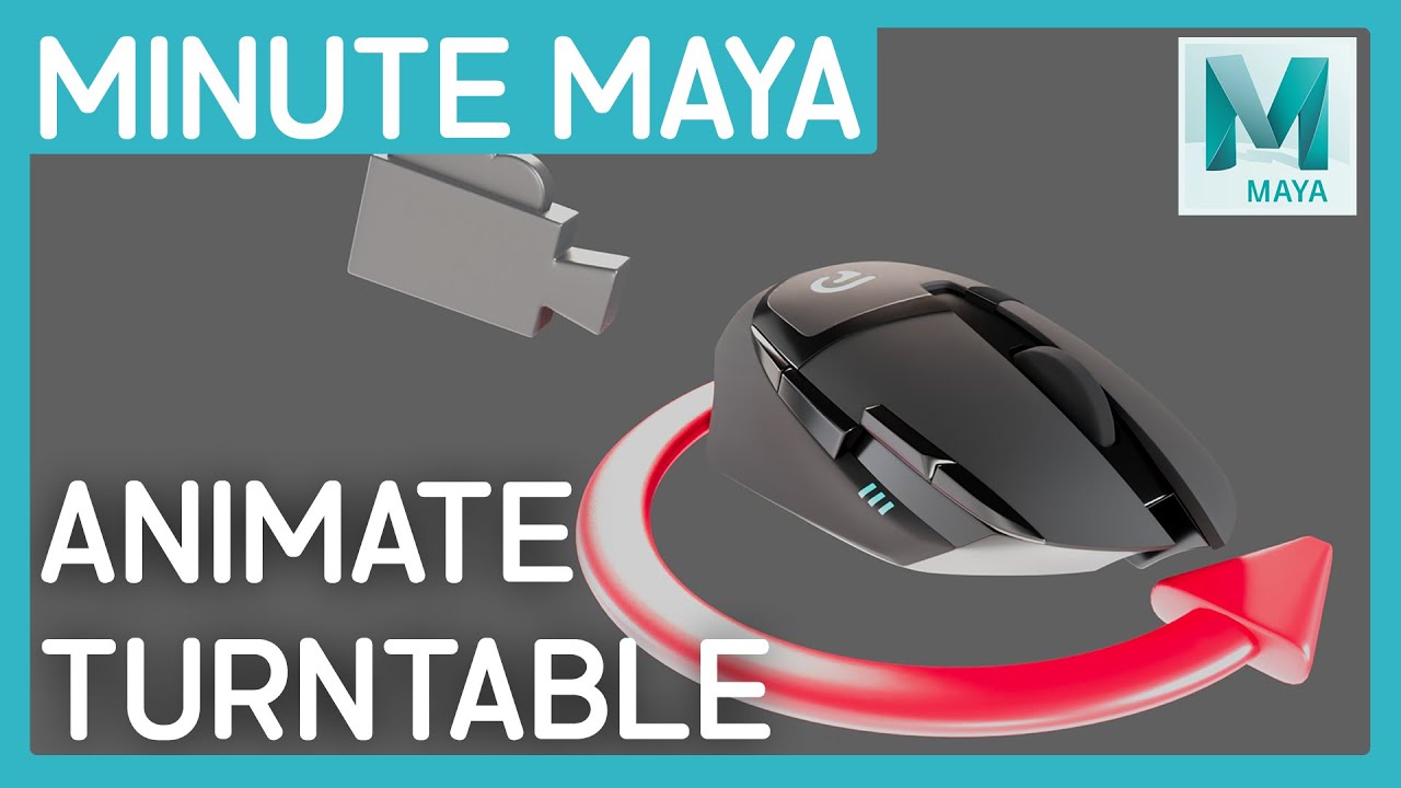 How to Animate a Turntable in Maya