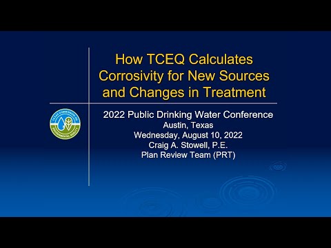 How TCEQ Calculates Corrosivity for New Sources and Changes in Treatment
