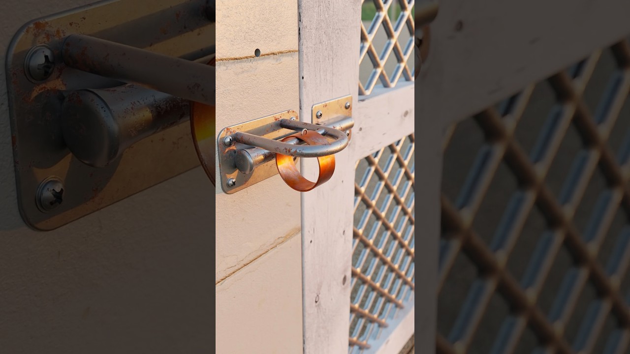 Automatic Swing Gate Latch 🔐 #shorts