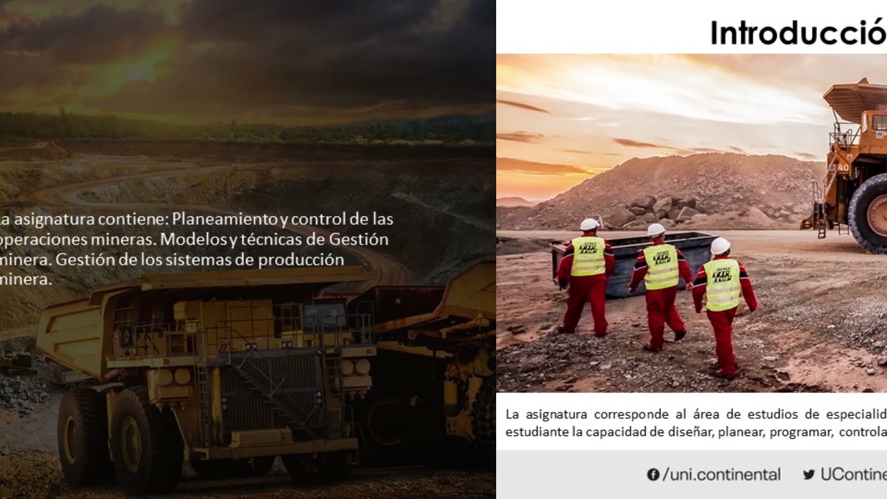 Presentación de la asignatura: Gestión Minera
