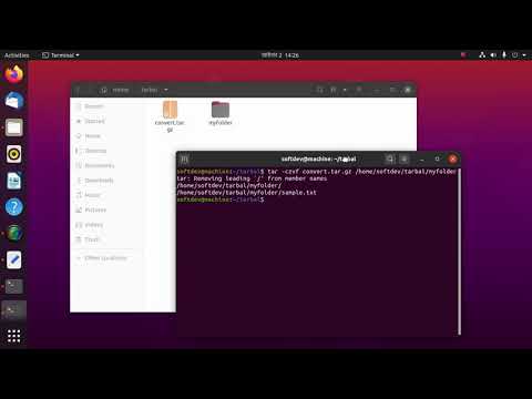 How to create or compress file to .gz, .xz format and decompress or extract using terminal on Ubuntu