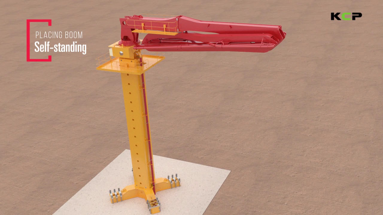 KCP Concrete Placing Boom Installation