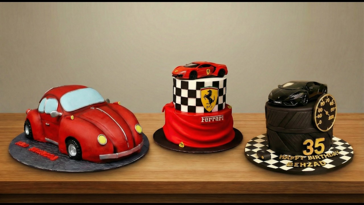 This Luxury Car Cake Looks TOO Real! 😍 Lamborghini, Ferrari & Volkswagen