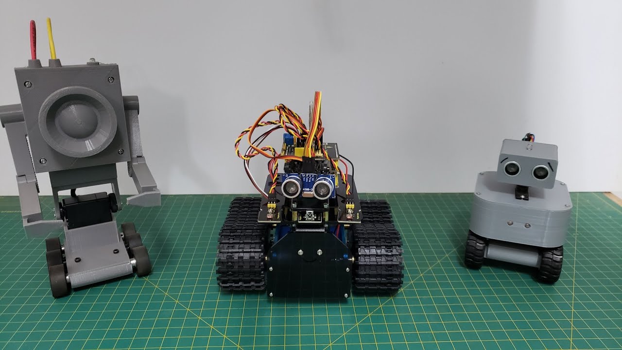 Assembling and testing the Keyestudio Tank Robot v2