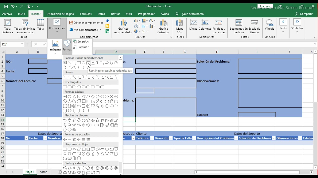Bitácora Electrónica con Macros en Excel
