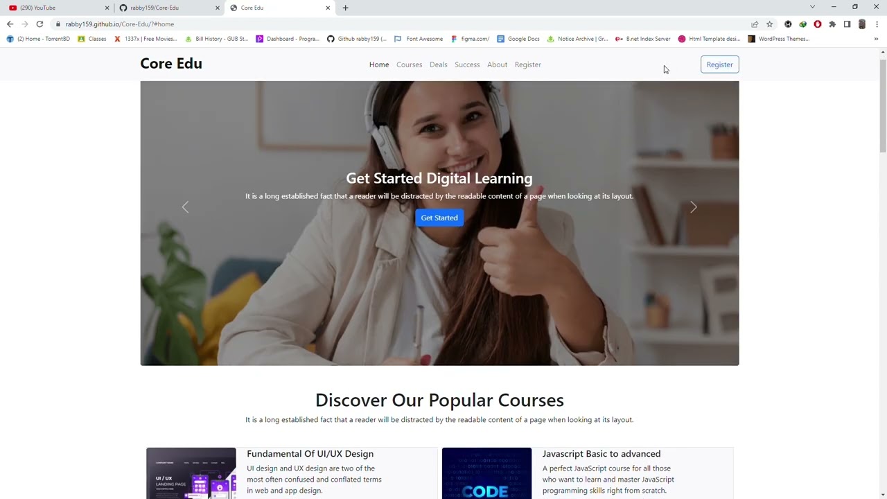 Complete HTML & Bootstrap Project For Beginner with GitHub Code | Md Rabby | HTML | CSS | Bootstrap