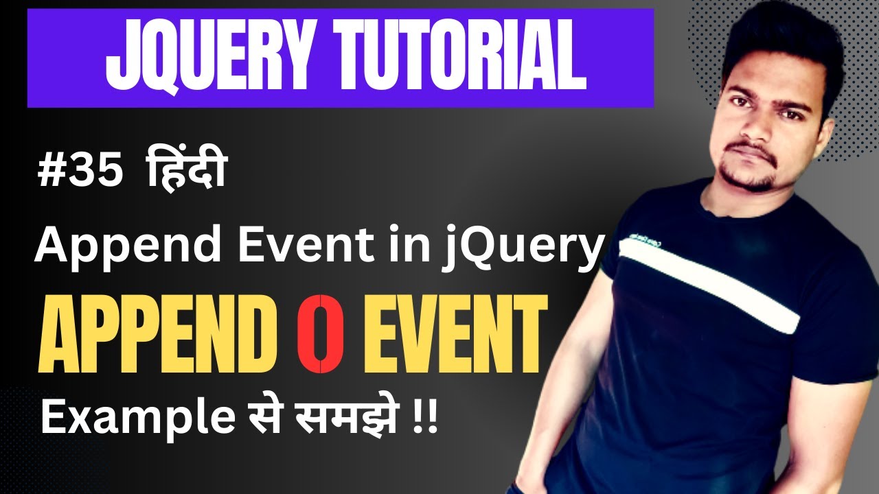 append() method in Jquery with example | Part - 35