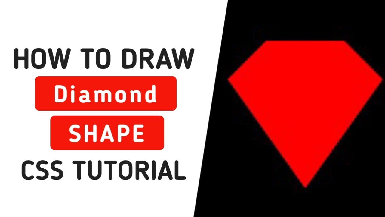 How to draw Diamond Shape || HTML & CSS || Coding Window