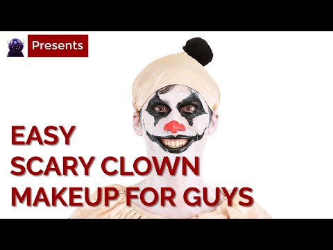Easy Scary Clown Makeup Tutorial for Guys