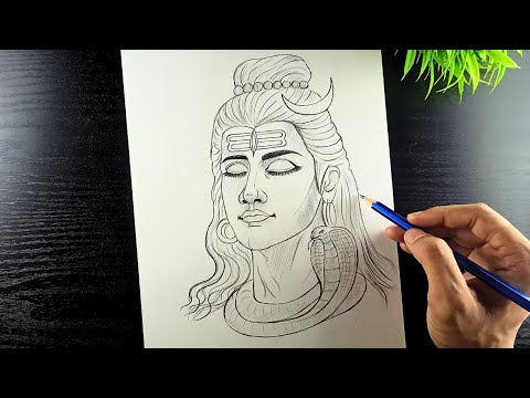 How To Draw Lord Shiva | Easy Drawing of Lord Lord Mahadev | Step By Step Lord Shiva Drawing