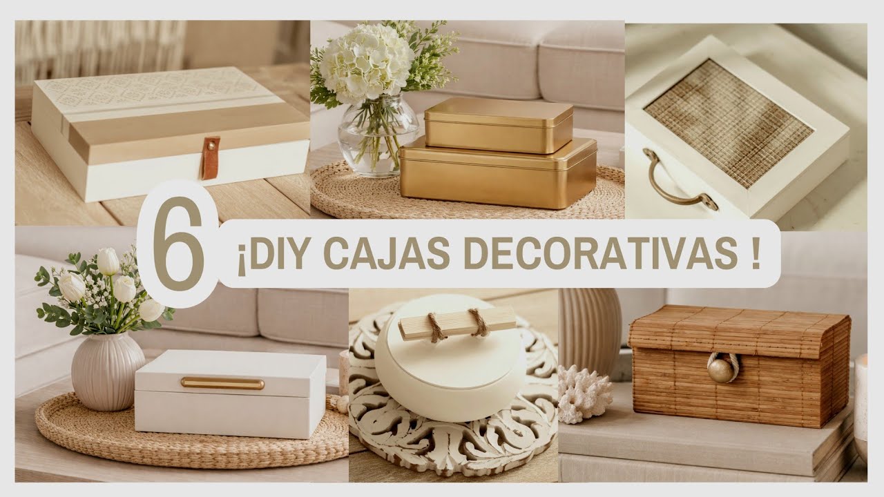 🤯¡Vas a querer hacerlas todas! ✅6 CAJAS DECORATIVAS elegantes, rápidas y fáciles de hacer! 😮  