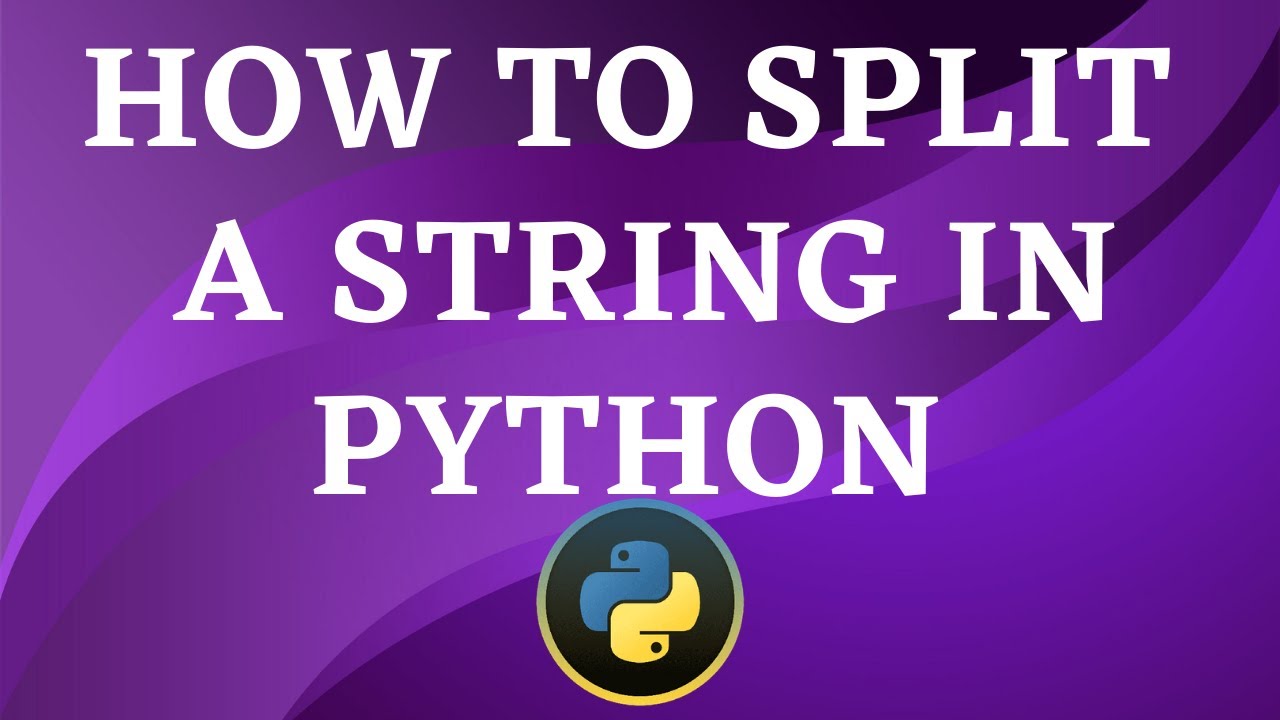 split method python: to split a string