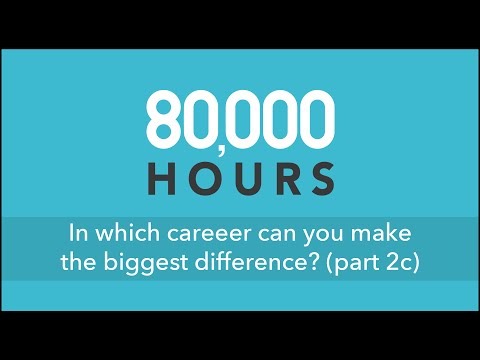 Which jobs help people the most? (part 2c) @ Cambridge University