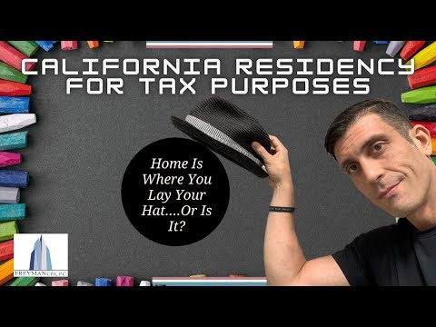 Am I A Resident For California Tax