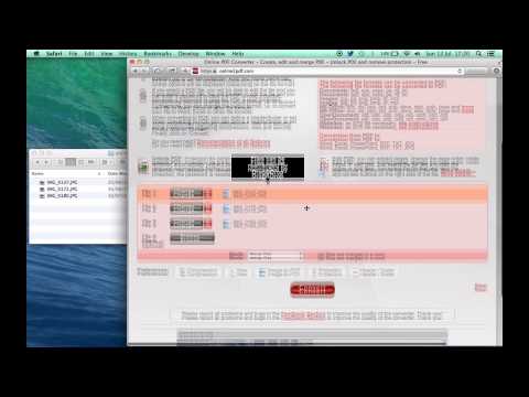 How to turn JPG images into a multi-page PDF using online2pdf.com