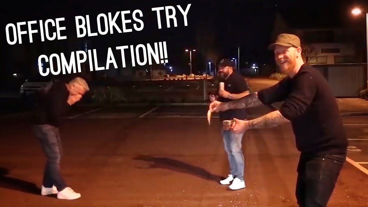 OFFICE BLOKES TRY COMPILATION REACTION!! | OFFICE BLOKES REACT!!