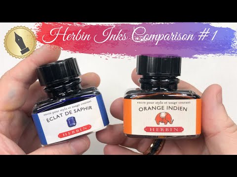 Herbin Inks Comparison #1
