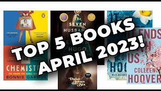 New york times, top 5 selling Fiction books as of 2023/April!