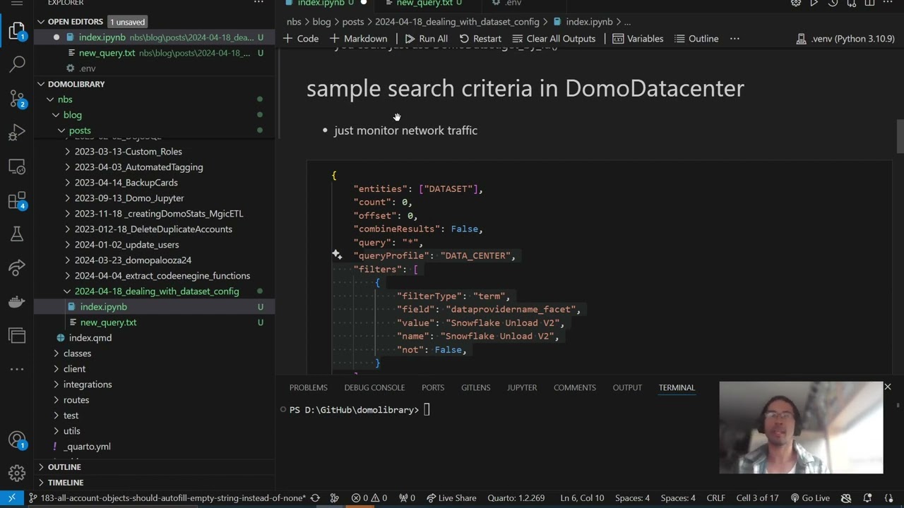 Domo + Python & domolibrary - sync a connector with GitHub via API