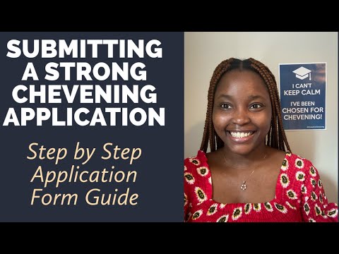 STEP BY STEP GUIDE FOR YOUR ONLINE CHEVENING APPLICATION