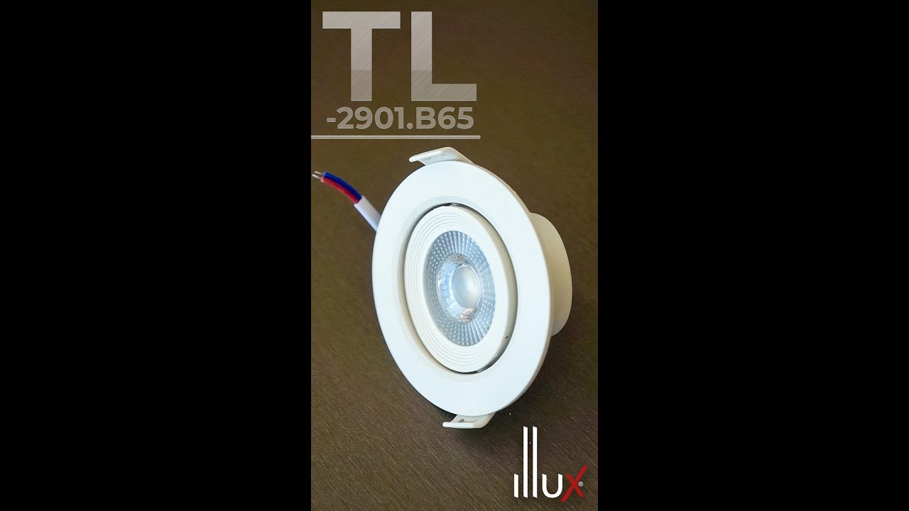 Lámpara Illux para empotrar dirigible de 5W modelo TL-2901.B 💡