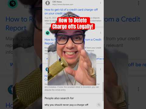 How to Delete Charge Offs! #shorts #credit #creditrepair #creditscore #money #finance