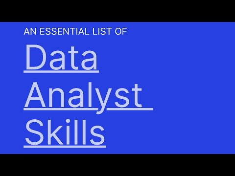 Data Analyst Skills