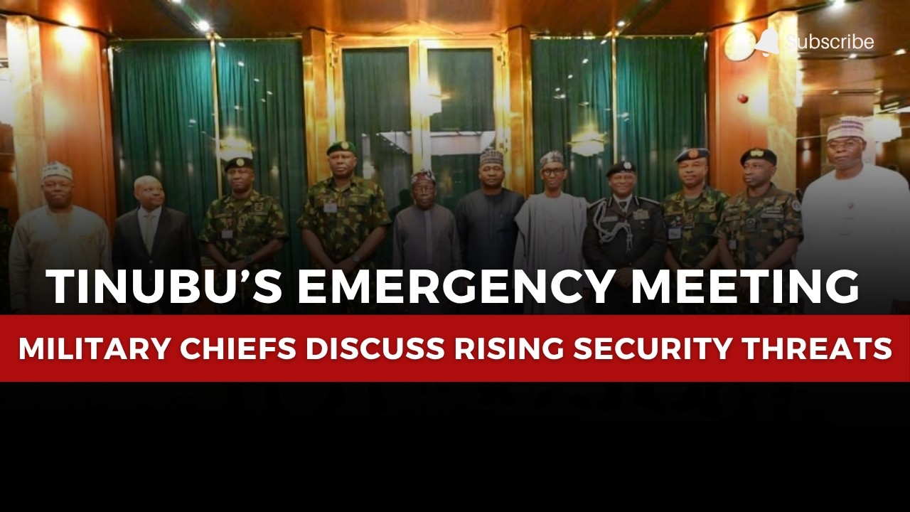 President Tinubu Meets Military Chiefs Raises Rising Security Concerns in Nigeria