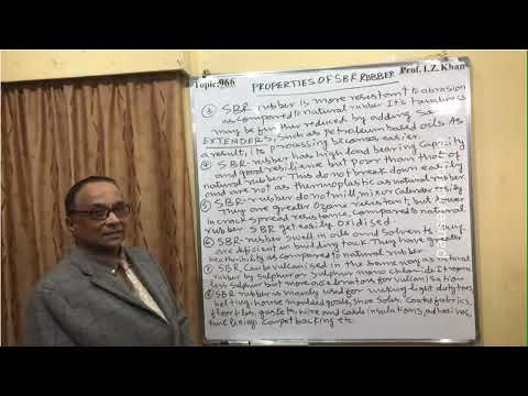 Lecture- 966Topic- PROPERTIES OF SBR RUBBER