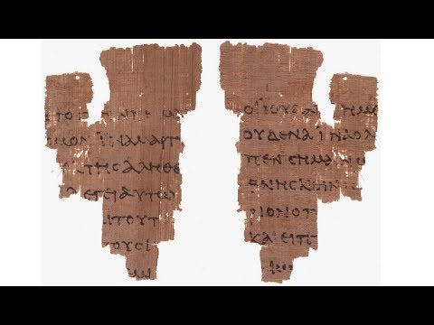 Papyrus P52. Le plus vieux manuscrit de l’Évangile? Confirme une date ...