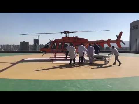 Helipad on the top floor of KUNMING MEDICAL UNIVERSITY