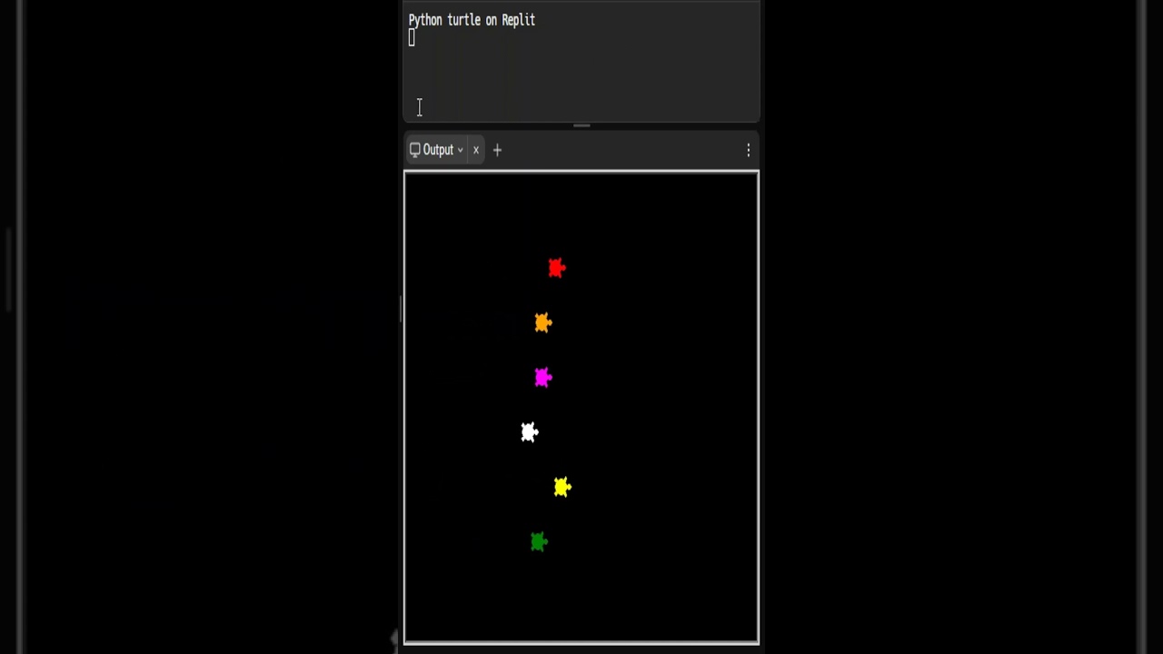 Turtle Racing Game | Turtle Graphics | Python Turtle Beginner Project #codingrah