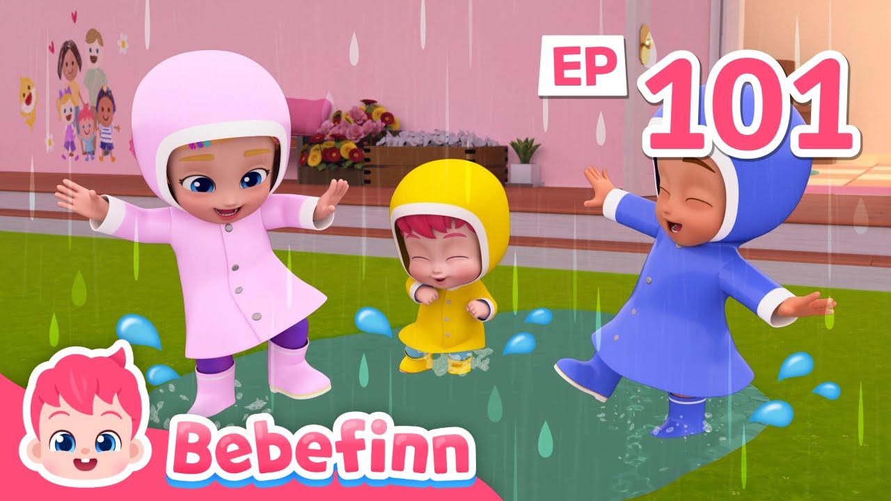 视频 🌧 Rain, Rain, Go Away #rainyday_bebefinn | EP101 | Bebefinn Nursery ...