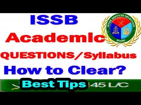 ISSB Academic Questions | ISSB INITIAL TEST PREPARATION | Pak Army | Navy | Airforce