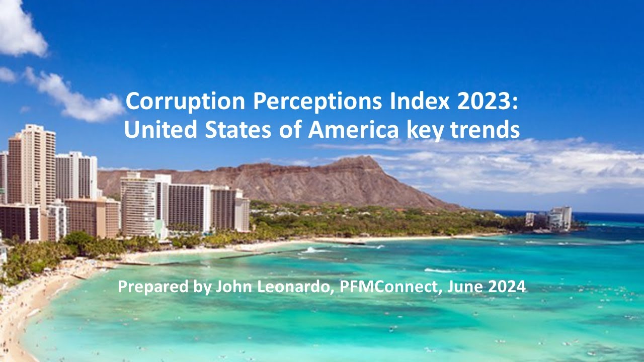 Corruption Perceptions Index 2023 United States key trends